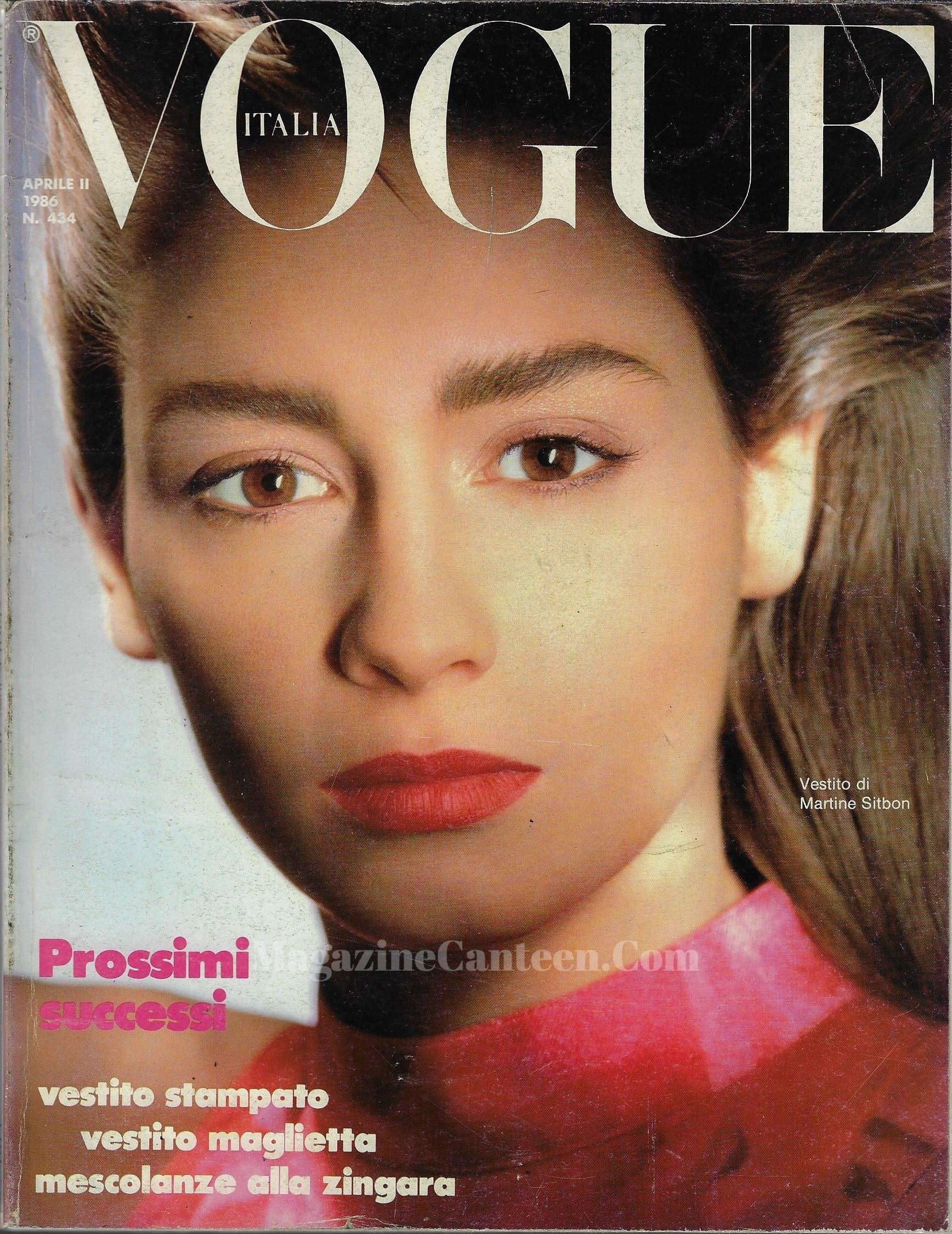 Vogue Italia Magazine 1986 - Hiro – magazine canteen