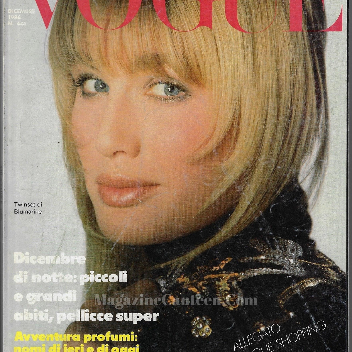 Vogue Italia Magazine 1986 - Hunter Reno – magazine canteen
