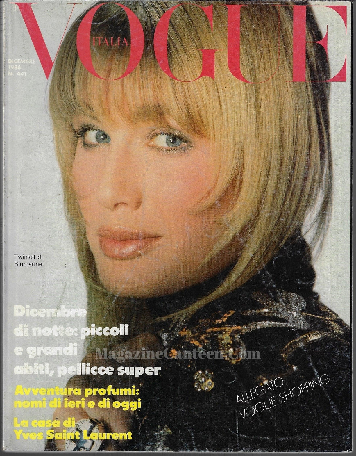 Vogue Italia Magazine 1986 - Hunter Reno – magazine canteen