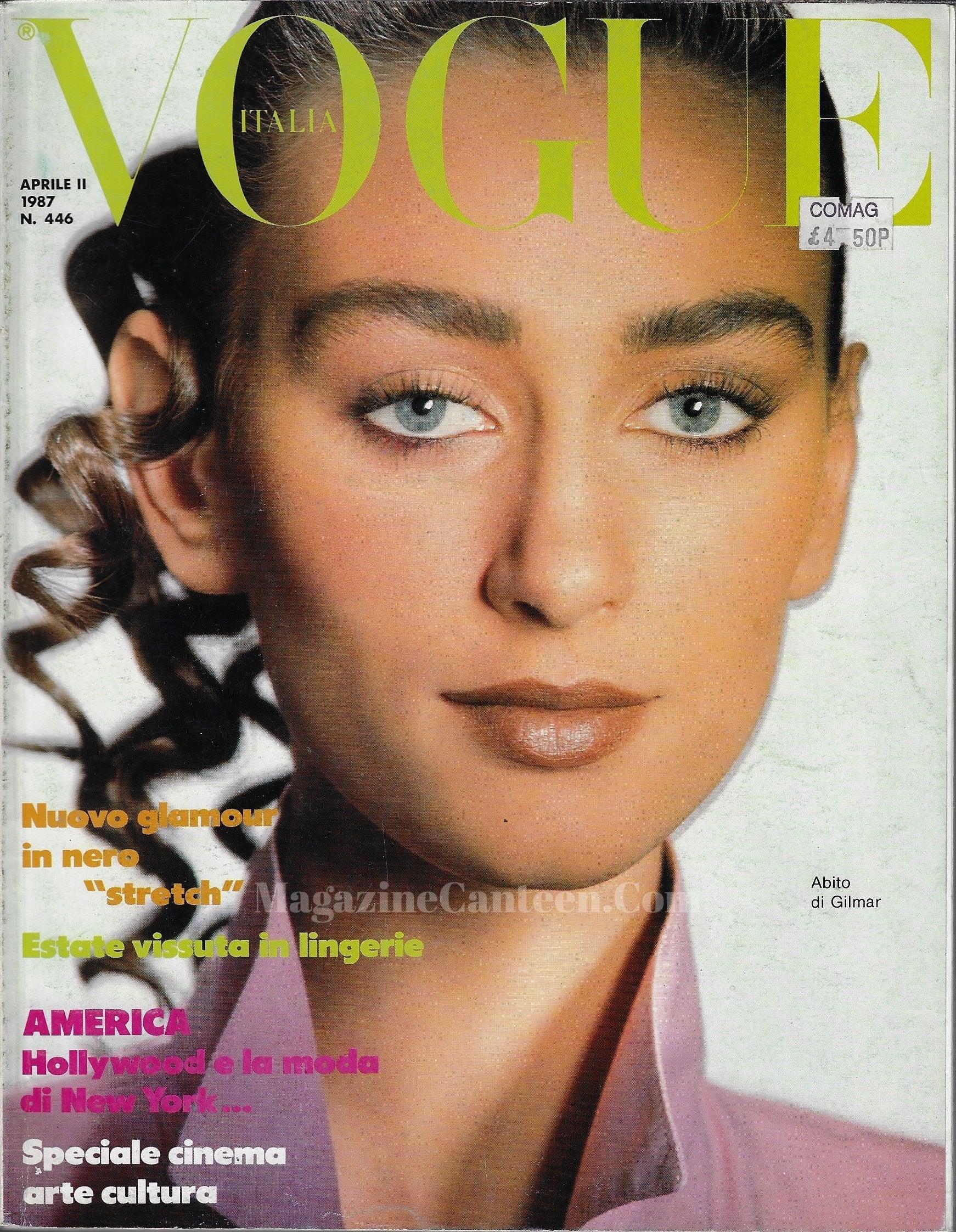 Vogue Italia Magazine 1987 - Aly Dunne – magazine canteen