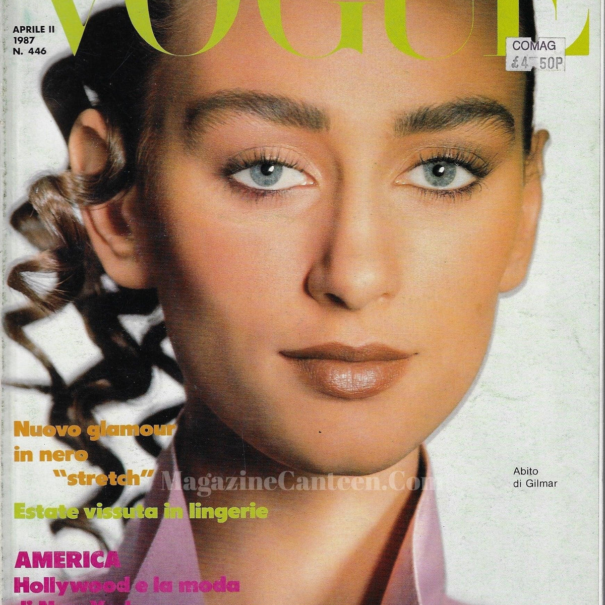 Vogue Italia Magazine 1987 - Aly Dunne – magazine canteen