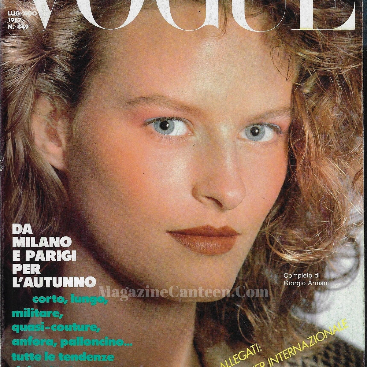 Vogue Italia Magazine 1987 - Steevie van der Veen – magazine canteen