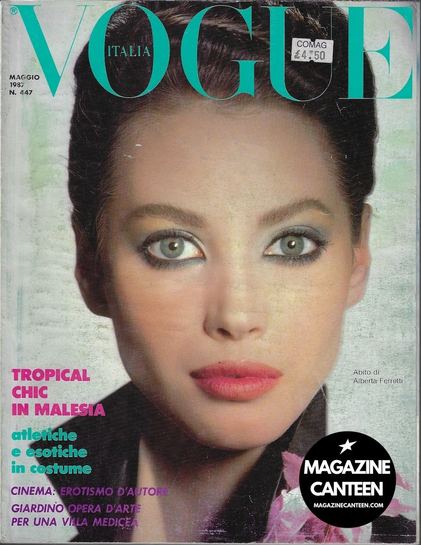 Vogue Italia Magazine 1987 - Christy Turlington CARLA BRUNI Tatjana Pa ...
