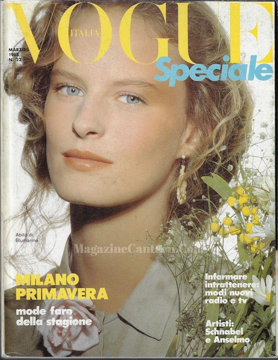 Vogue Italia Magazine 1988 - Steevie van der Veen – magazine canteen