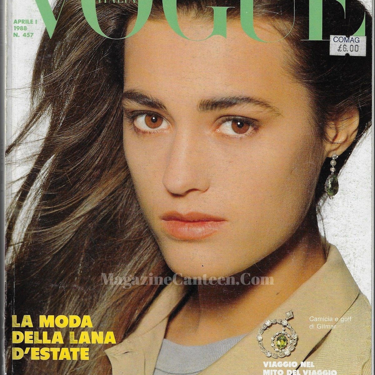Vogue Italia Magazine 1988 - Yasmin Le Bon – magazine canteen
