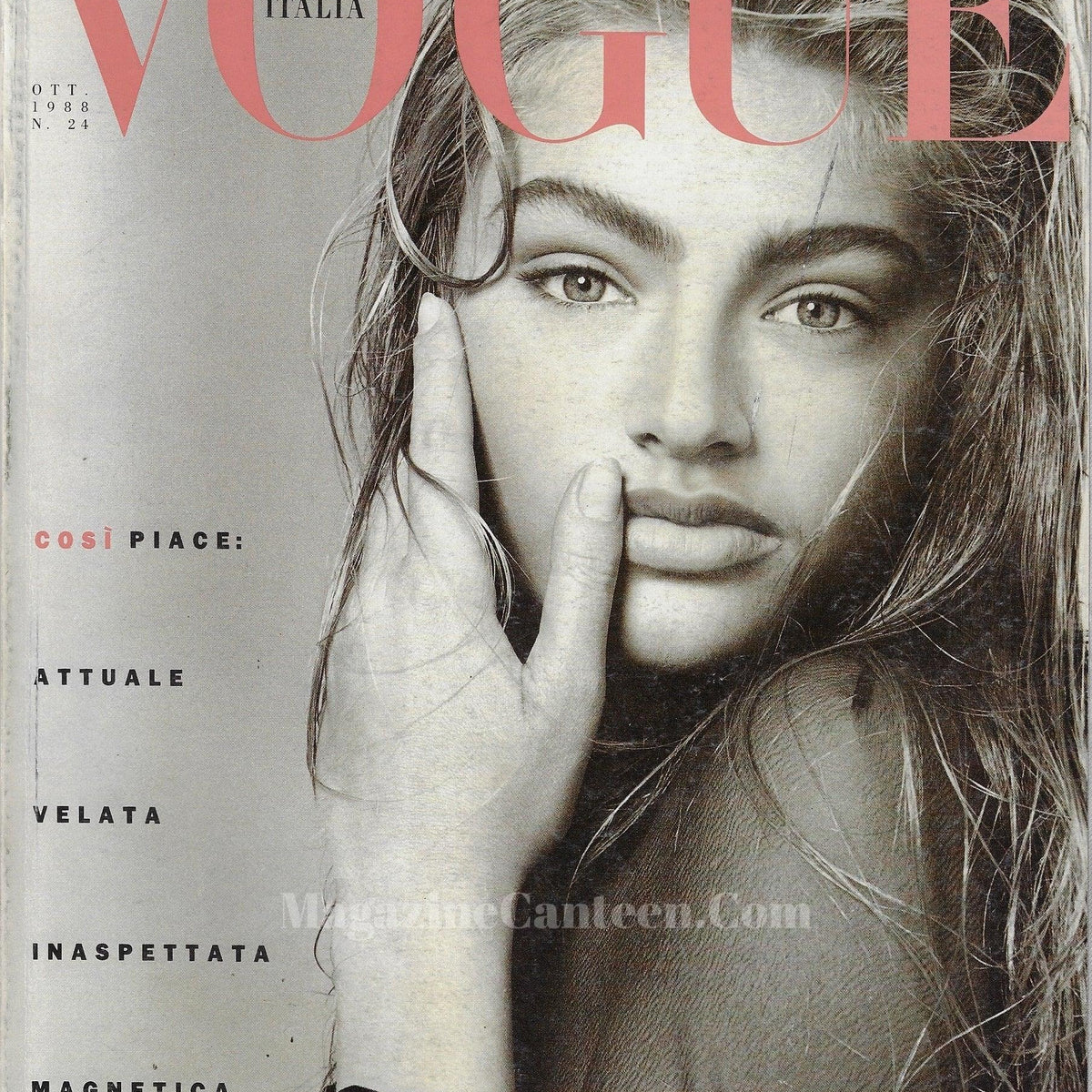 Vogue Italia Magazine 1988 - Michaela Bercu – magazine canteen
