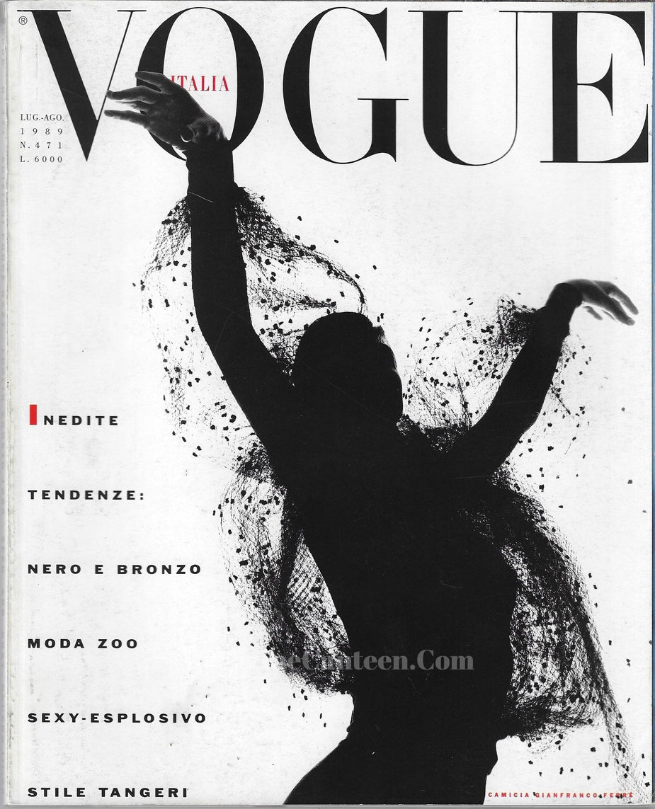 Vogue Italia Magazine 1989 - Cindy Crawford – magazine canteen