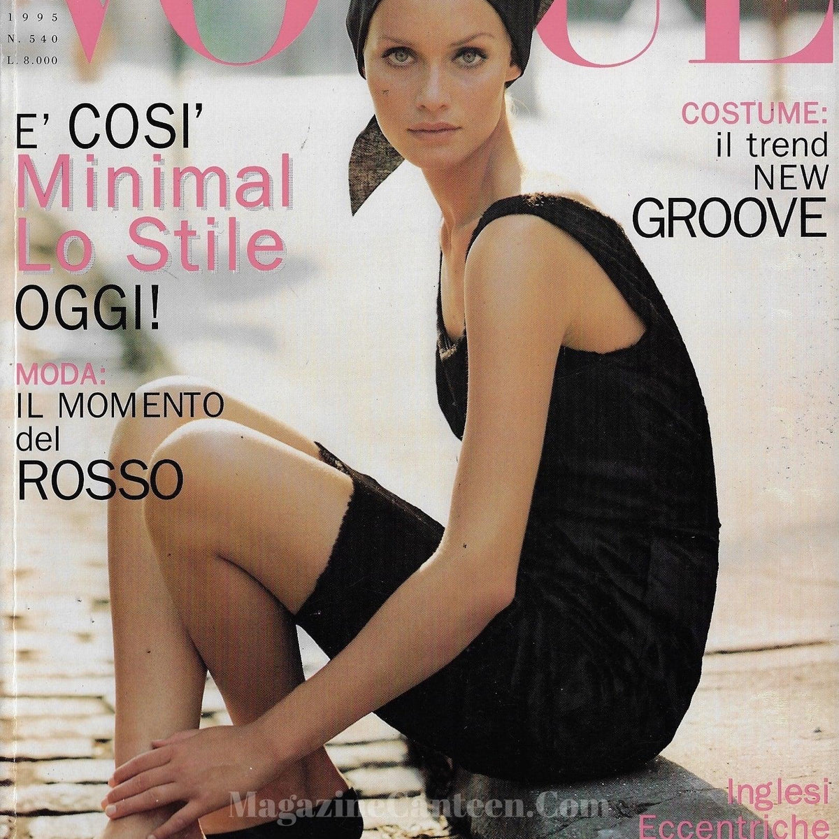 Vogue Italia Magazine 1995 - Amber Valletta – magazine canteen