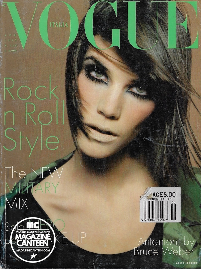 Vogue Italia Magazine 1995 - LAURIE BIRD Shalom Harlow KATE MOSS ...