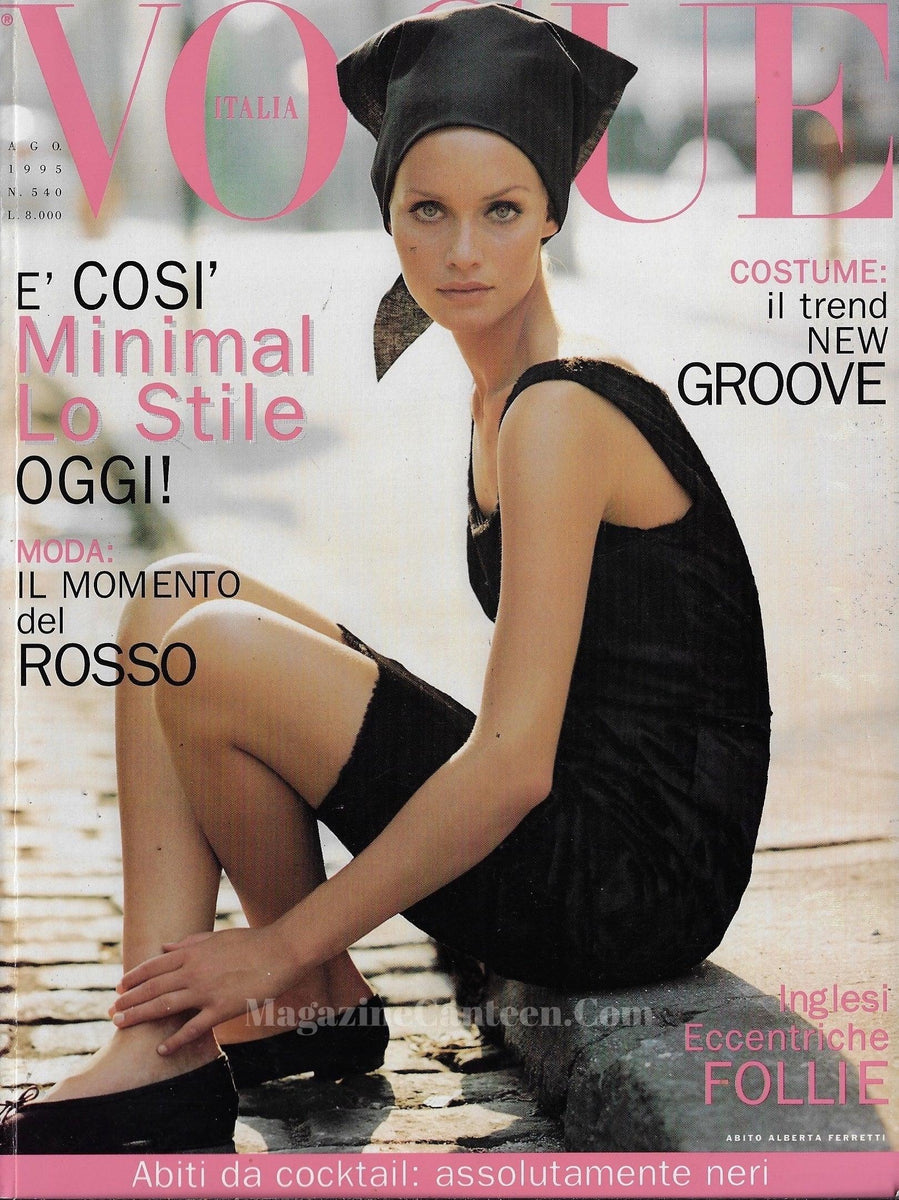 Vogue Italia Magazine 1995 - Amber Valletta – magazine canteen