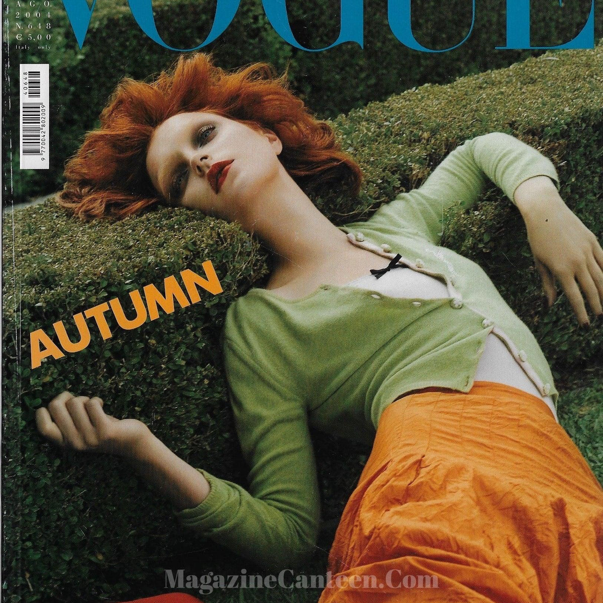 Vogue Italia Magazine 2004 - Jessica Stam – magazine canteen