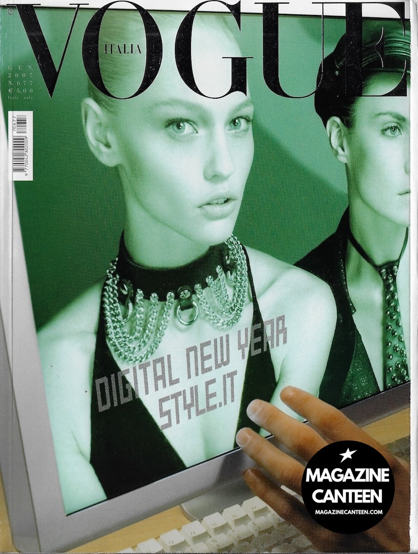 Vogue Italia Magazine 2007 - Sasha Pivovarova JULIE CHRISTIE Christina ...