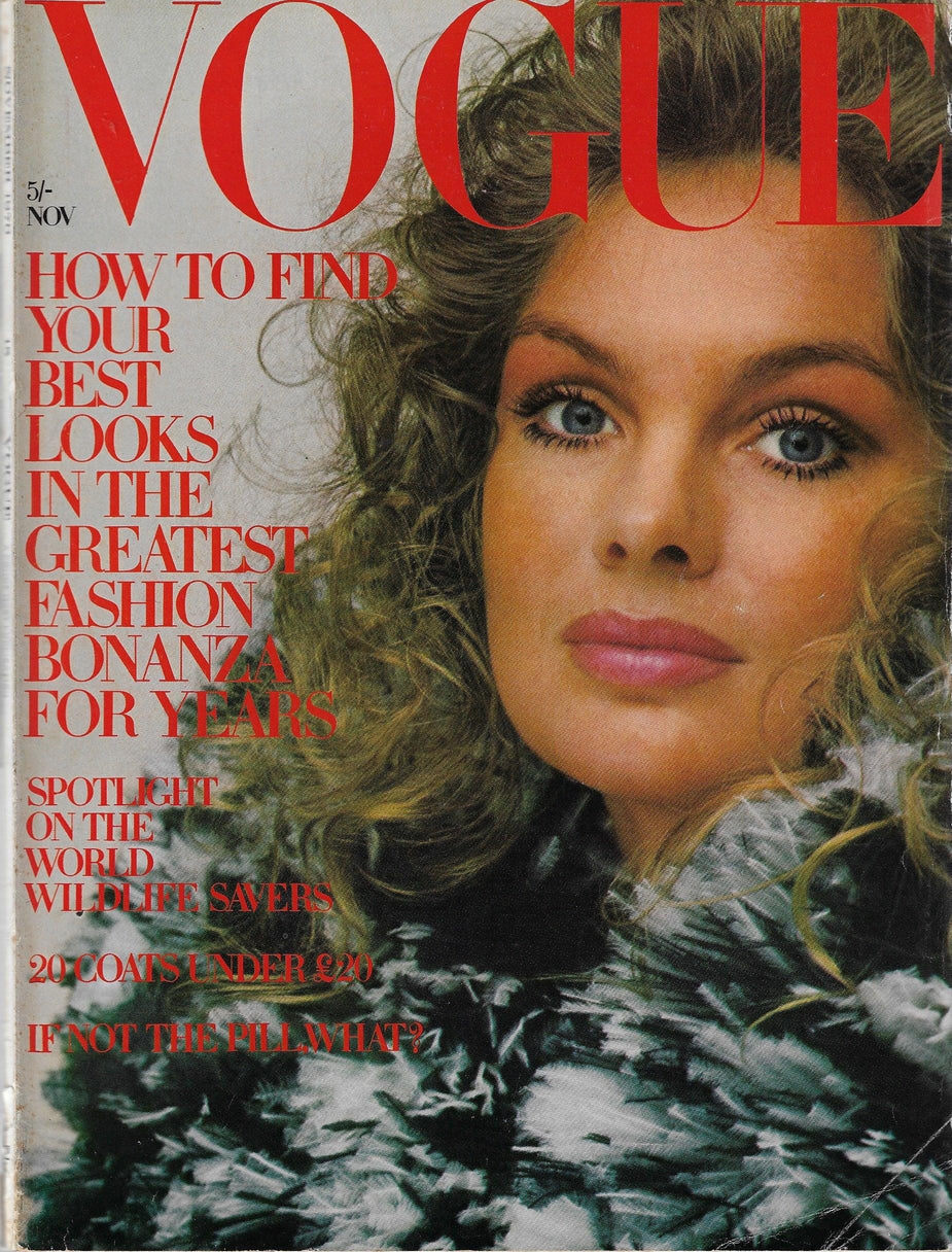 Vogue Magazine November 1970 - Jean Shrimpton – magazine canteen