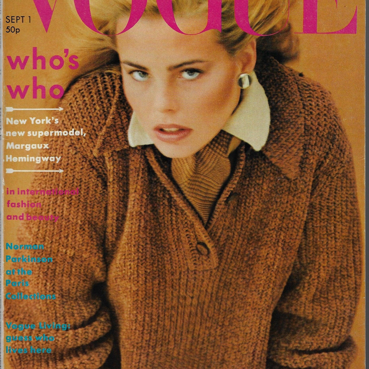 Vogue Magazine September 1975 - Margaux Hemingway – magazine canteen