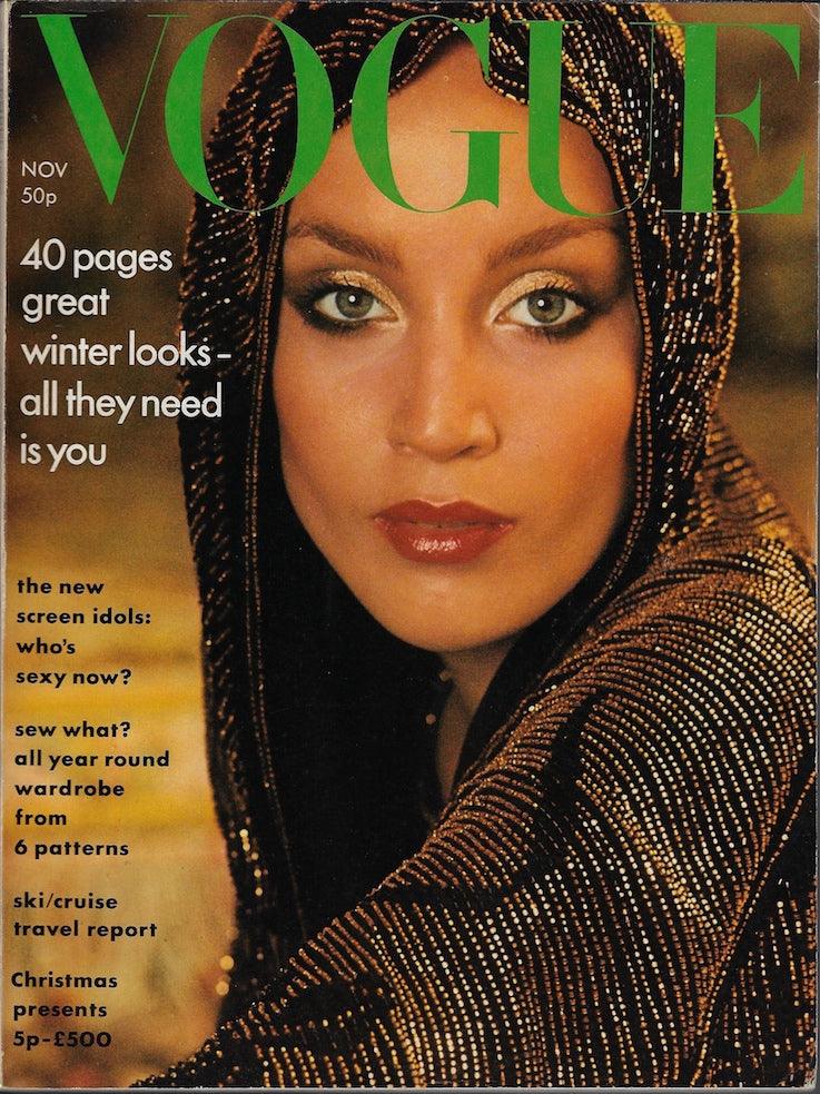 Vogue Magazine November 1975 - Jerry Hall – magazine canteen