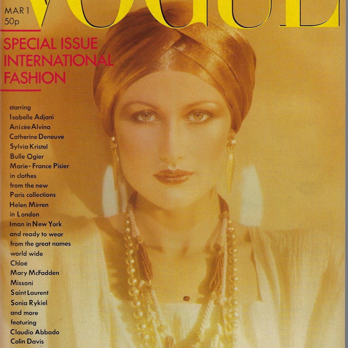 Vogue Magazine March 1976 - Willie Christie – magazine canteen