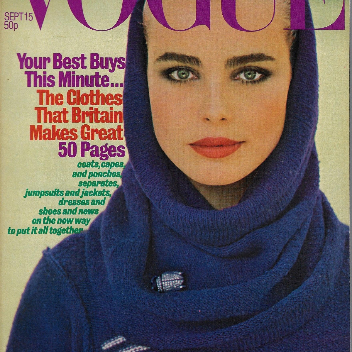 Vogue Magazine September 1976 - Margaux Hemingway – magazine canteen