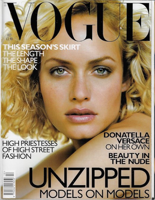 Vogue Magazine October 1998 - Amber Valletta Gisele Bundchen – magazine ...