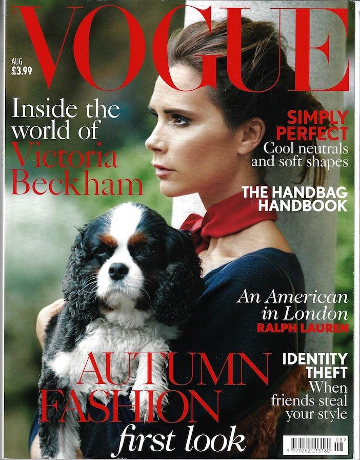 Vogue Magazine August 2014 - Victoria Beckham Douglas Booth Sam Clafli ...