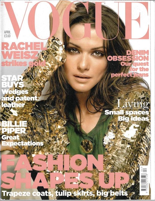 Vogue Magazine April 2006 - Rachel Weisz Billie Piper Sasha Pivovarova ...