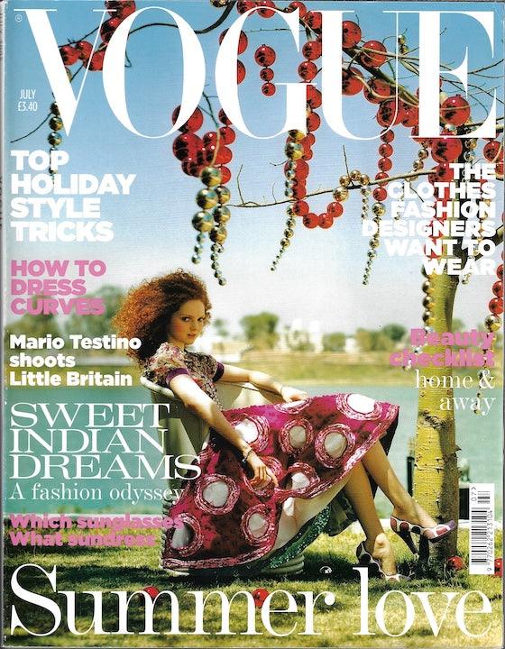 Vogue Magazine July 2005 - Lily Cole Tim Walker Matt Lucas – magazine ...