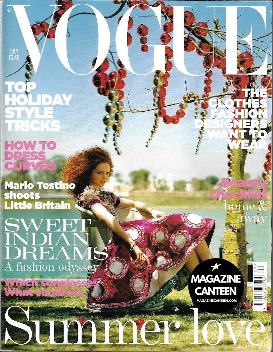Vogue Magazine July 2005 - Lily Cole Tim Walker Matt Lucas – magazine ...