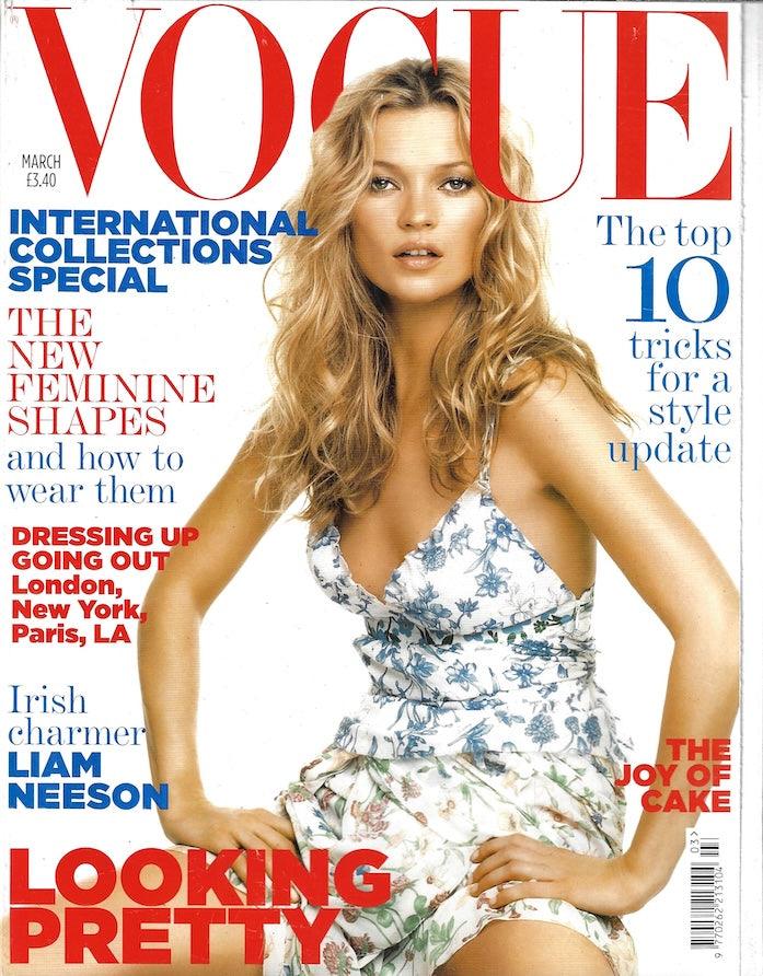 Vogue Magazine March 2005 - Kate Moss Julia Stegner Liam Neeson ...