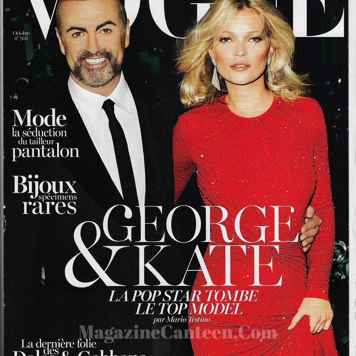 Vogue Paris Magazine 2012 - Kate Moss & George Michael – magazine canteen