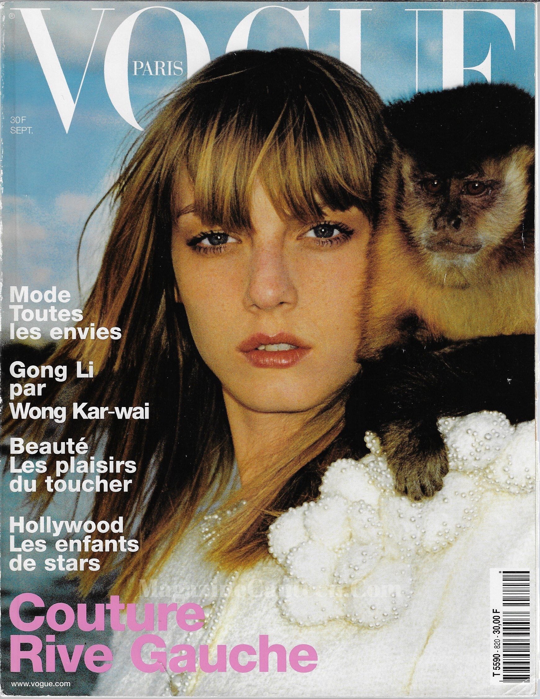 Vogue Paris Magazine 2001 Angela Lindvall Magazine Canteen