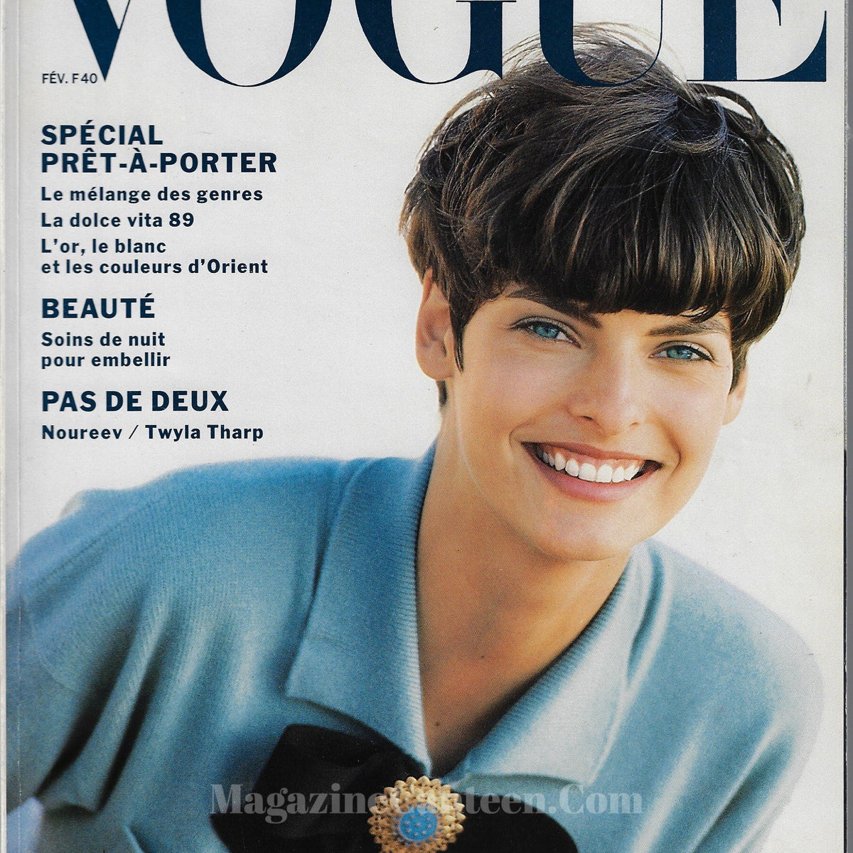 Vogue Paris Magazine 1989 - Linda Evangelista – magazine canteen