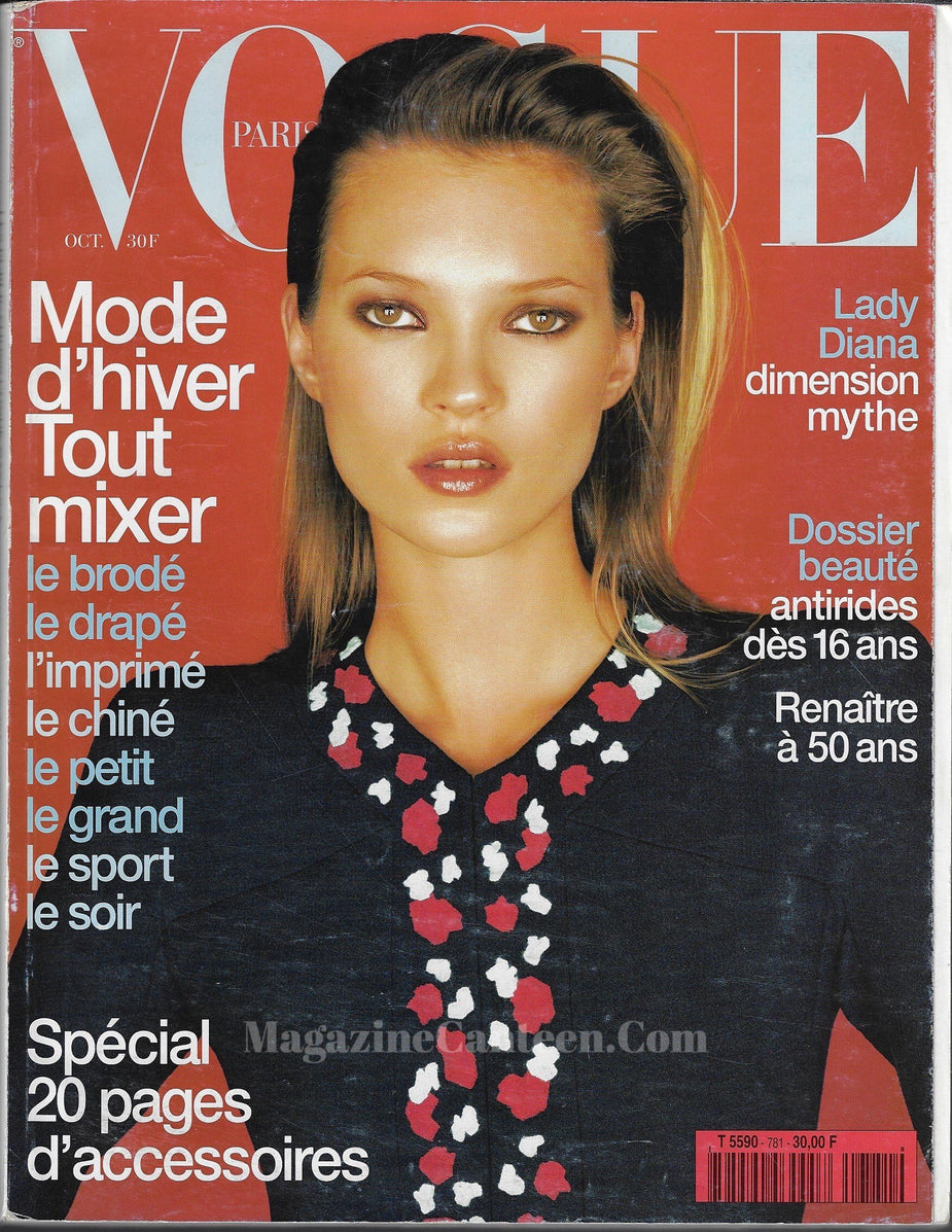 Vogue Paris Magazine 1997 - Kate Moss – magazine canteen