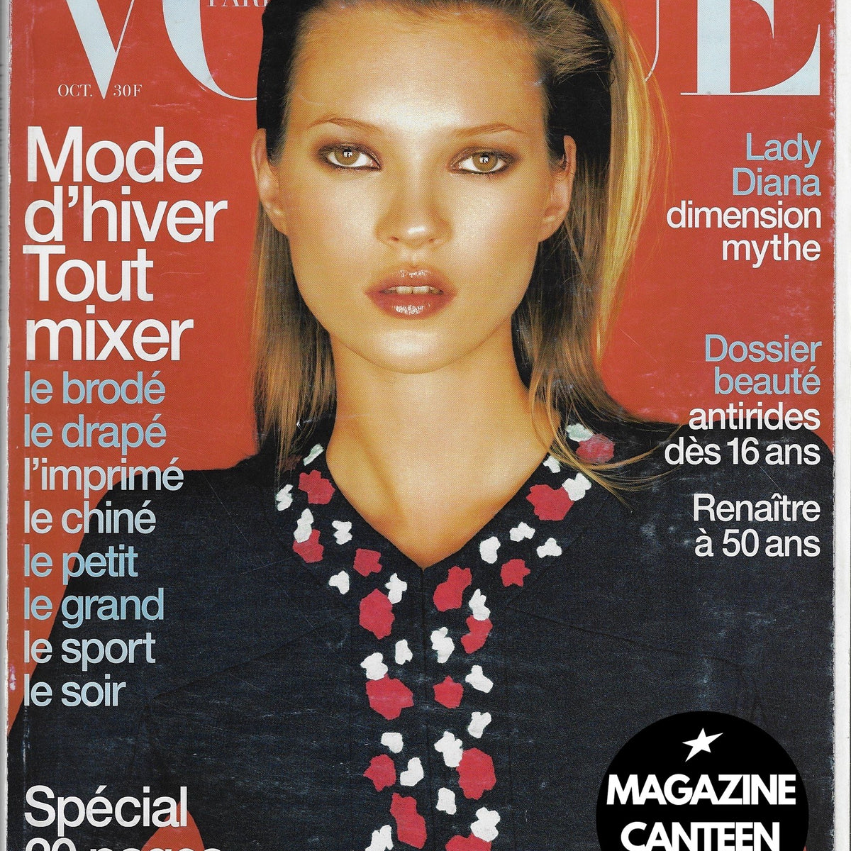 Vogue Paris Magazine 1997 - Kate Moss EVA HERZIGOVA Rupert Everett ...