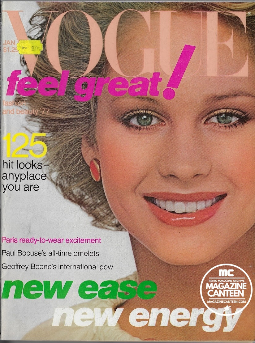 Vogue USA Magazine January 1977 - Rosie Vela JIMMY CARTER Sylvester St ...