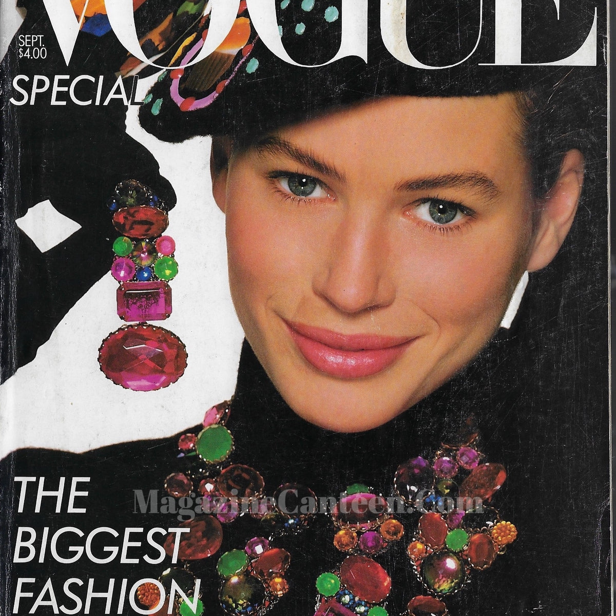 Vogue USA Magazine September 1988 - Carre Otis – magazine canteen