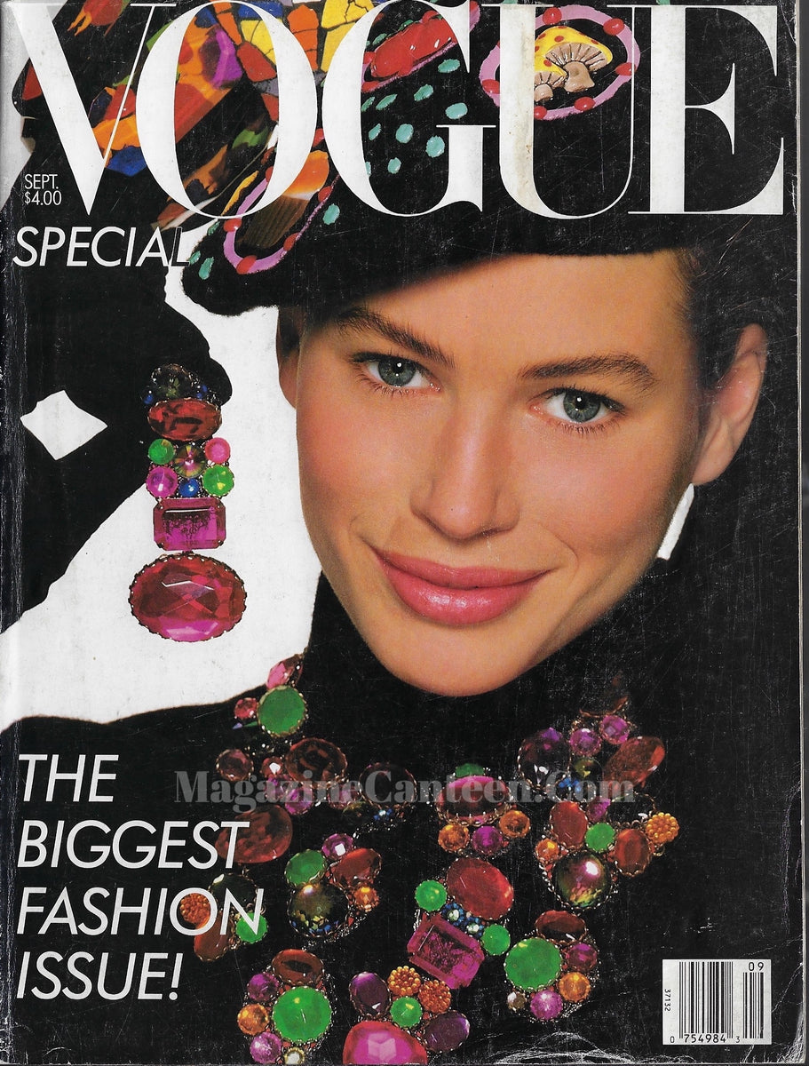 Vogue USA Magazine September 1988 - Carre Otis – magazine canteen