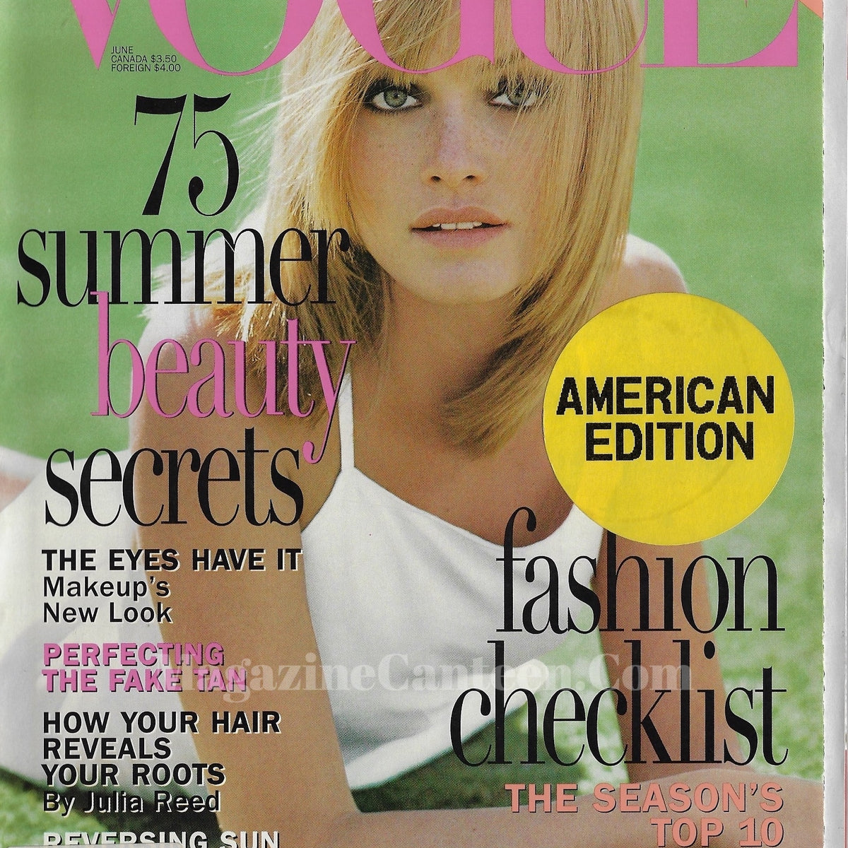 Vogue USA Magazine June 1995 - Amber Valletta – magazine canteen