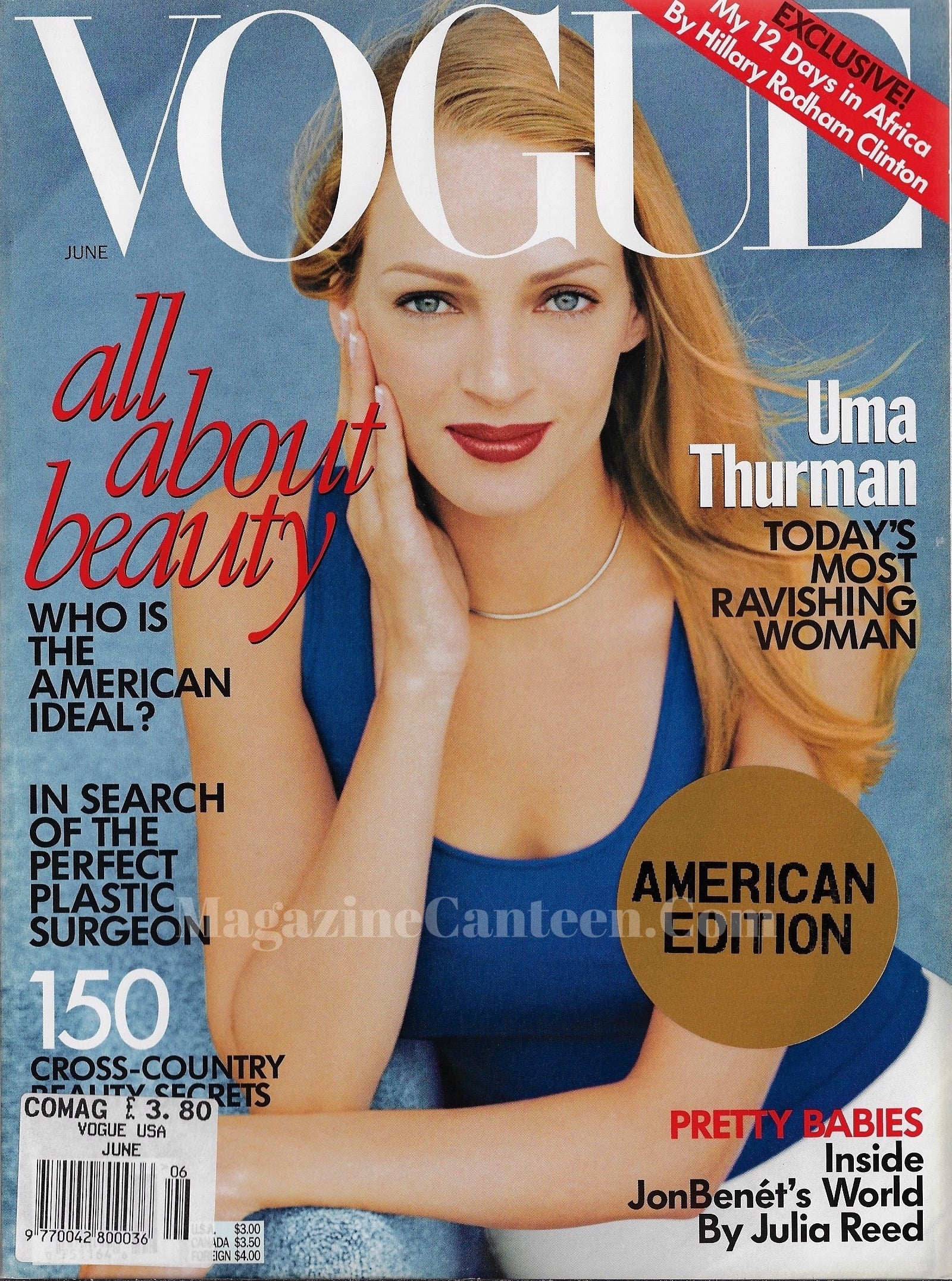 Vogue USA Magazine June 1997 - Uma Thurman – magazine canteen