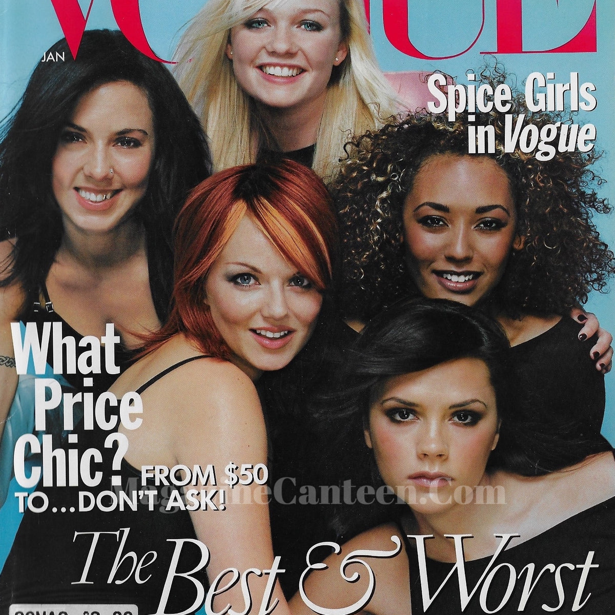 Vogue USA Magazine January 1998 - The Spice Girls – magazine canteen