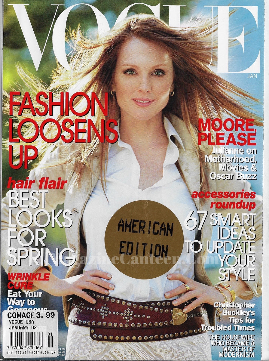 Vogue USA Magazine January 2002 - Julianne Moore – magazine canteen