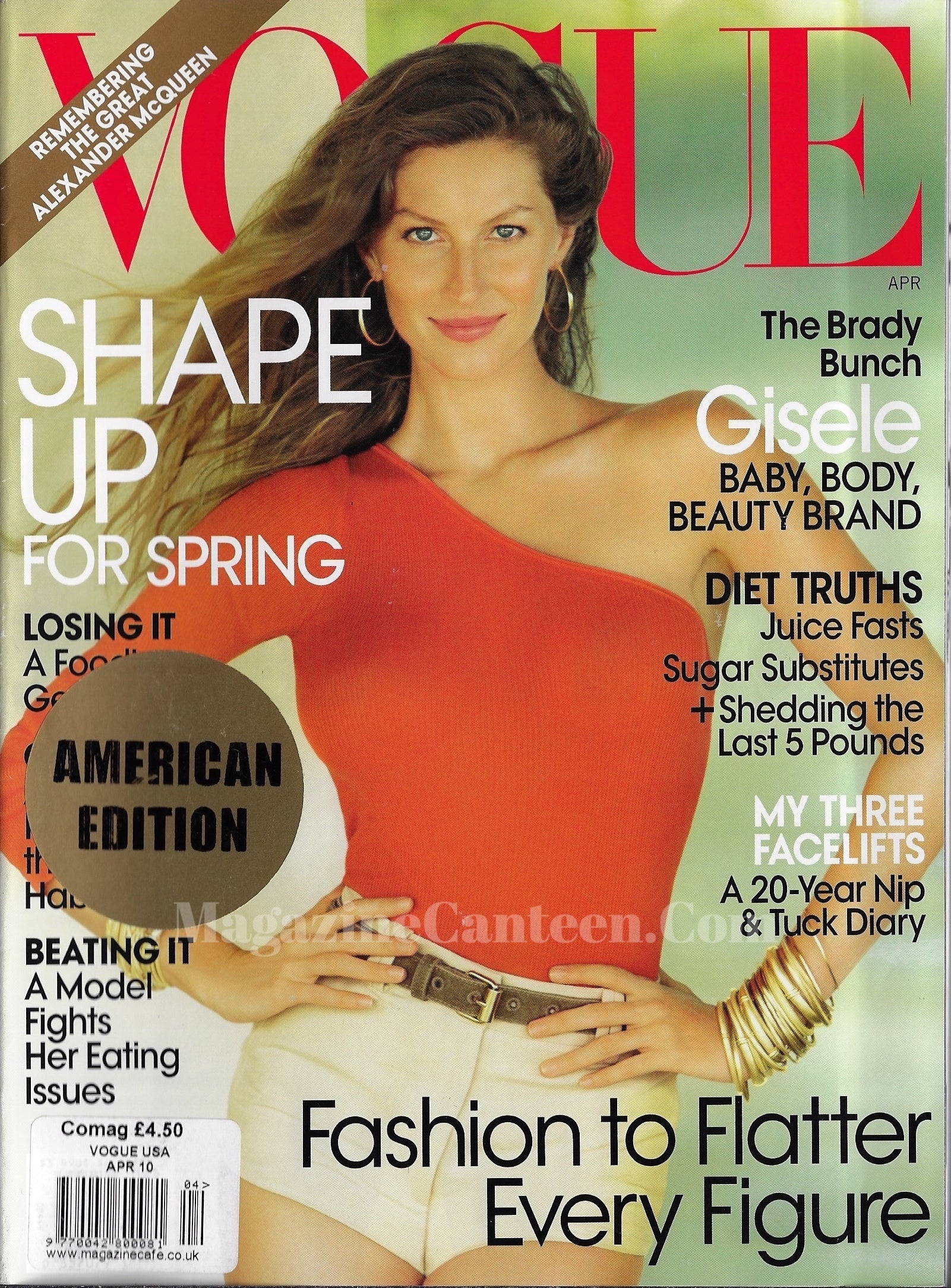Vogue USA Magazine April 2010 - Gisele Bundchen – magazine canteen