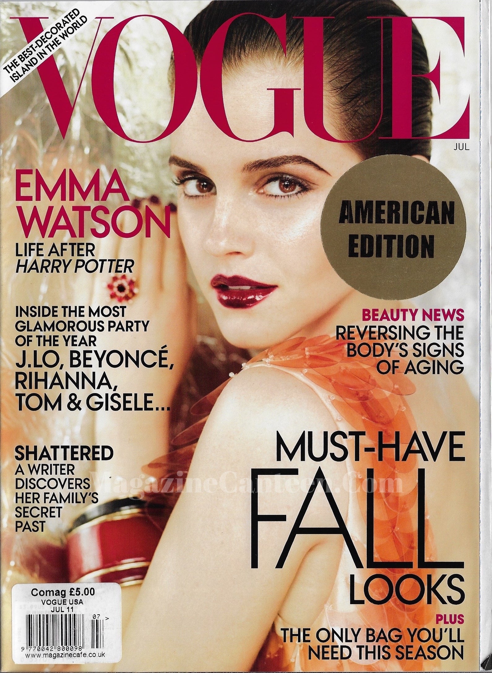 Vogue USA Magazine July 2011 - Emma Watson – magazine canteen