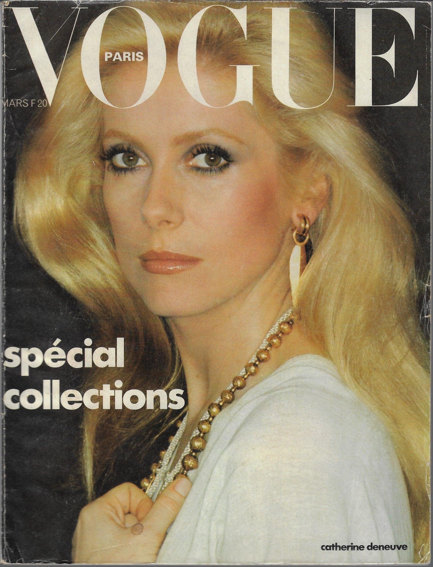 Vogue Paris Magazine 1976 - CATHERINE DENEUVE Janice Dickinson SARAH M ...