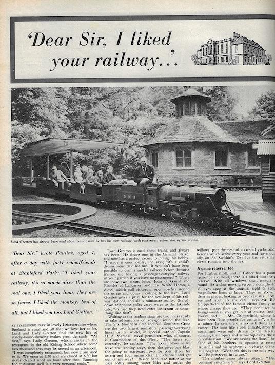 Woman And Home Magazine - Victor Stiebel LORD GRETTON Stapleford Park ...