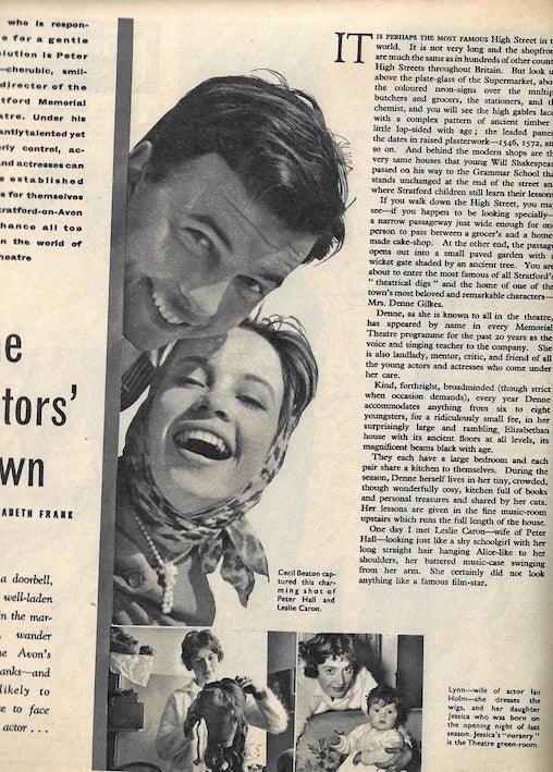 Woman and Home Magazine - Diana Rigg CECIL BEATON Leslie Caron ...