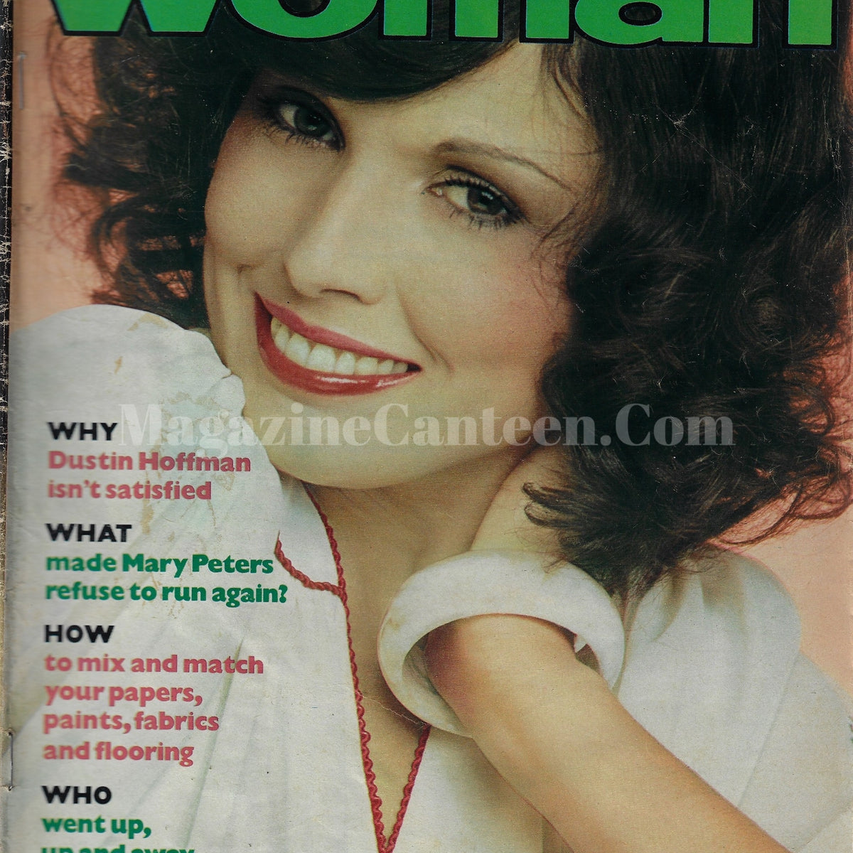 Woman Magazine - Mary Peters Dustin Hoffman – magazine canteen