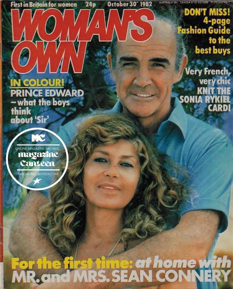 Woman's Own Magazine - Sean Connery – magazine canteen