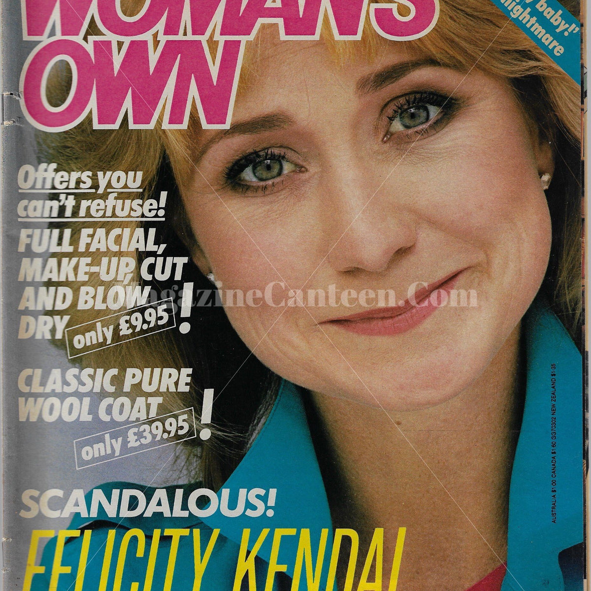 Woman's Own Magazine - Felicity Kendal – magazine canteen