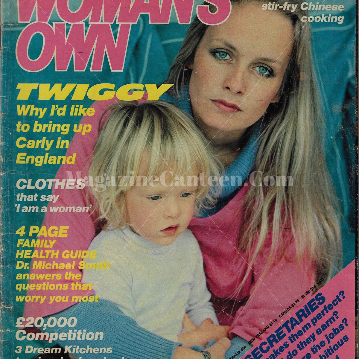 Woman's Own Magazine - Twiggy B – magazine canteen