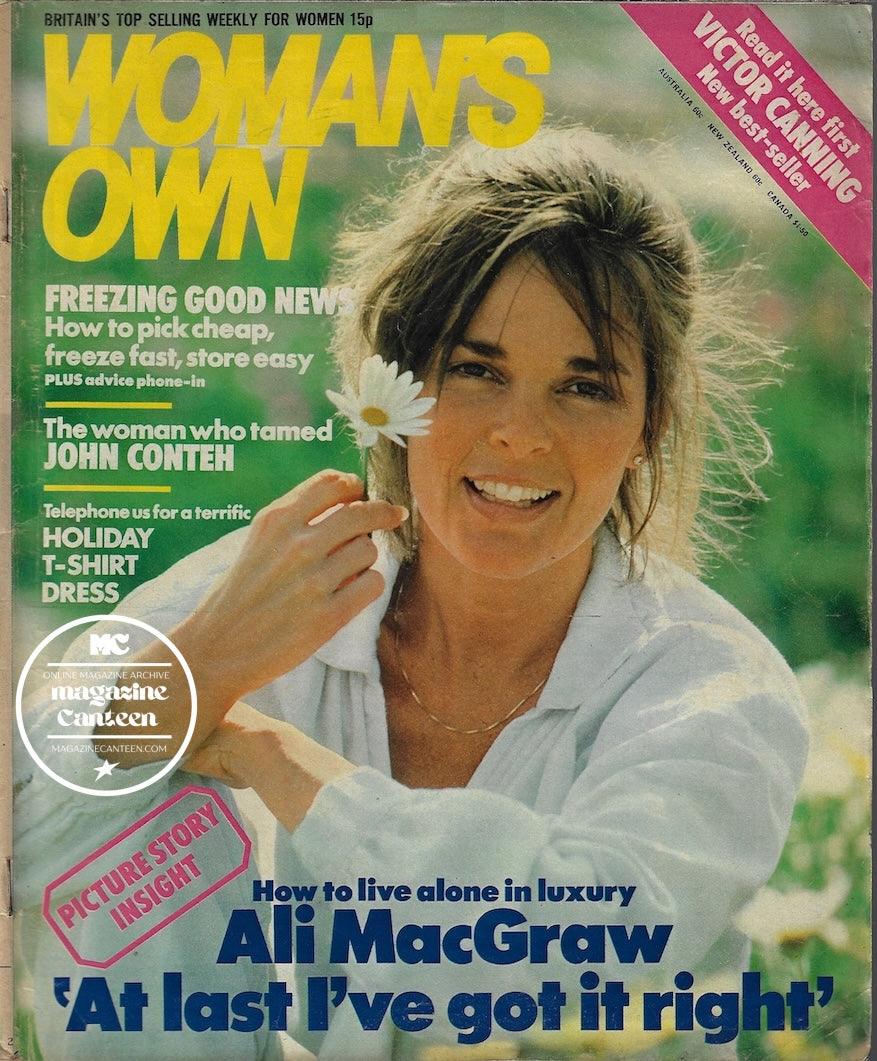 Woman's Own Magazine - Ali MacGraw ALAN MURPHY John Conteh – magazine ...