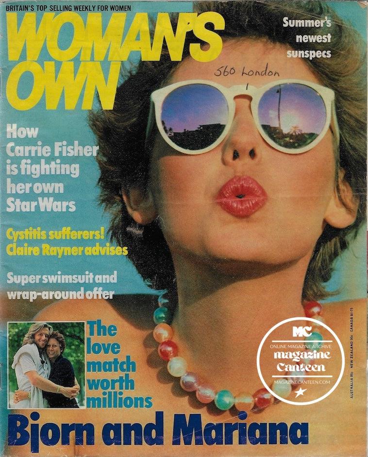 Woman's Own Magazine - Carrie Fisher BJORN BORG Tony Boase – magazine ...